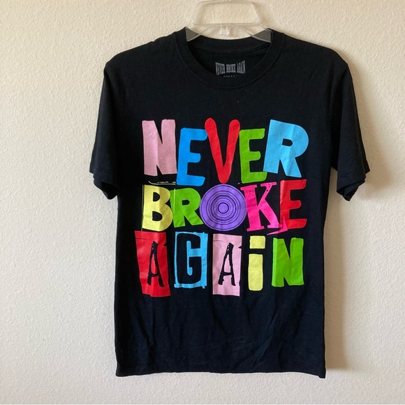 Never Broken Again | Shirts | Never Broker Again Black Tee New No Tags ...